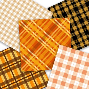 Plaid Digital Paper Pack, Gingham Background Bundle, Scrapbook Papers ...