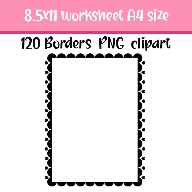 Border Clipart Bundle, Frame PNG, Christmas Border, Valentine, Autumn ...