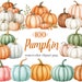 Pumpkin Border Clipart, Watercolor Pumpkin PNG Bundle, Pumpkin Frame ...