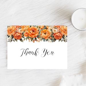 Orange Flower Border Clipart, Watercolor Orange Floral PNG Bundle ...