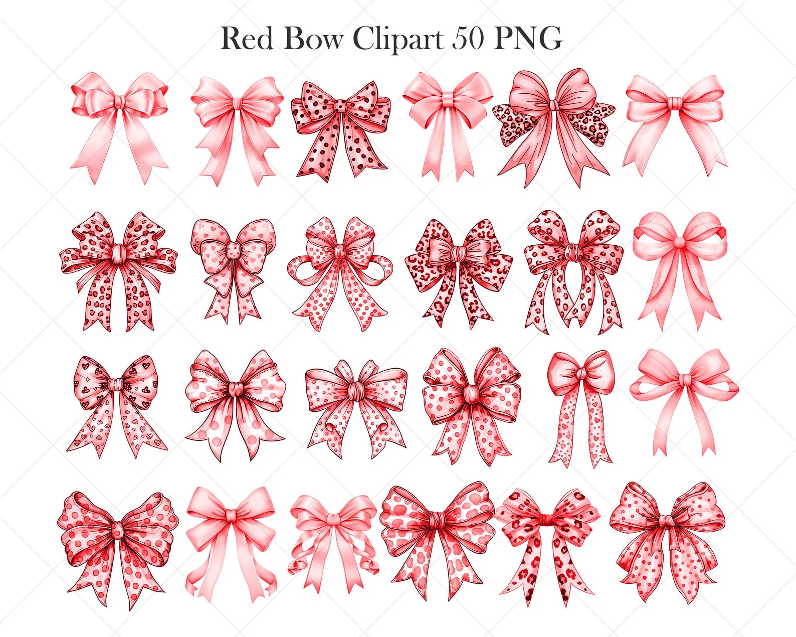 Red Bow PNG, Watercolor Red Ribbon Clipart, Red Bow Clipart, Ribbon PNG ...