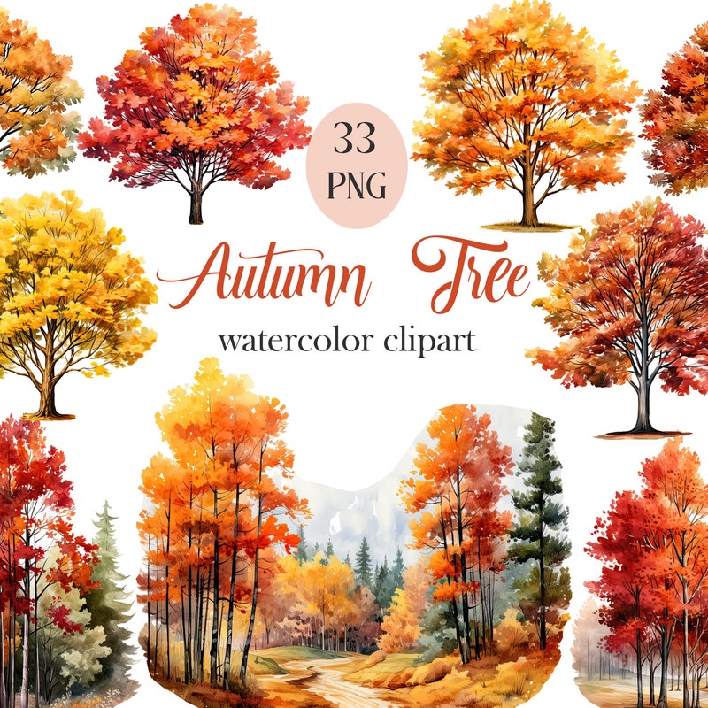 Autumn Tree Digital Print - Etsy
