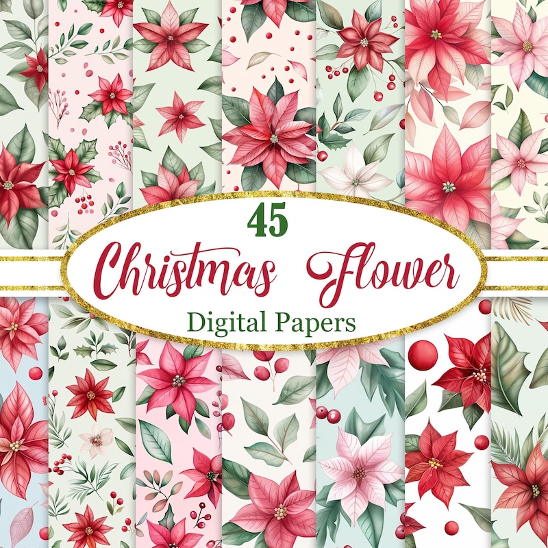 Paper Poinsettia - Etsy