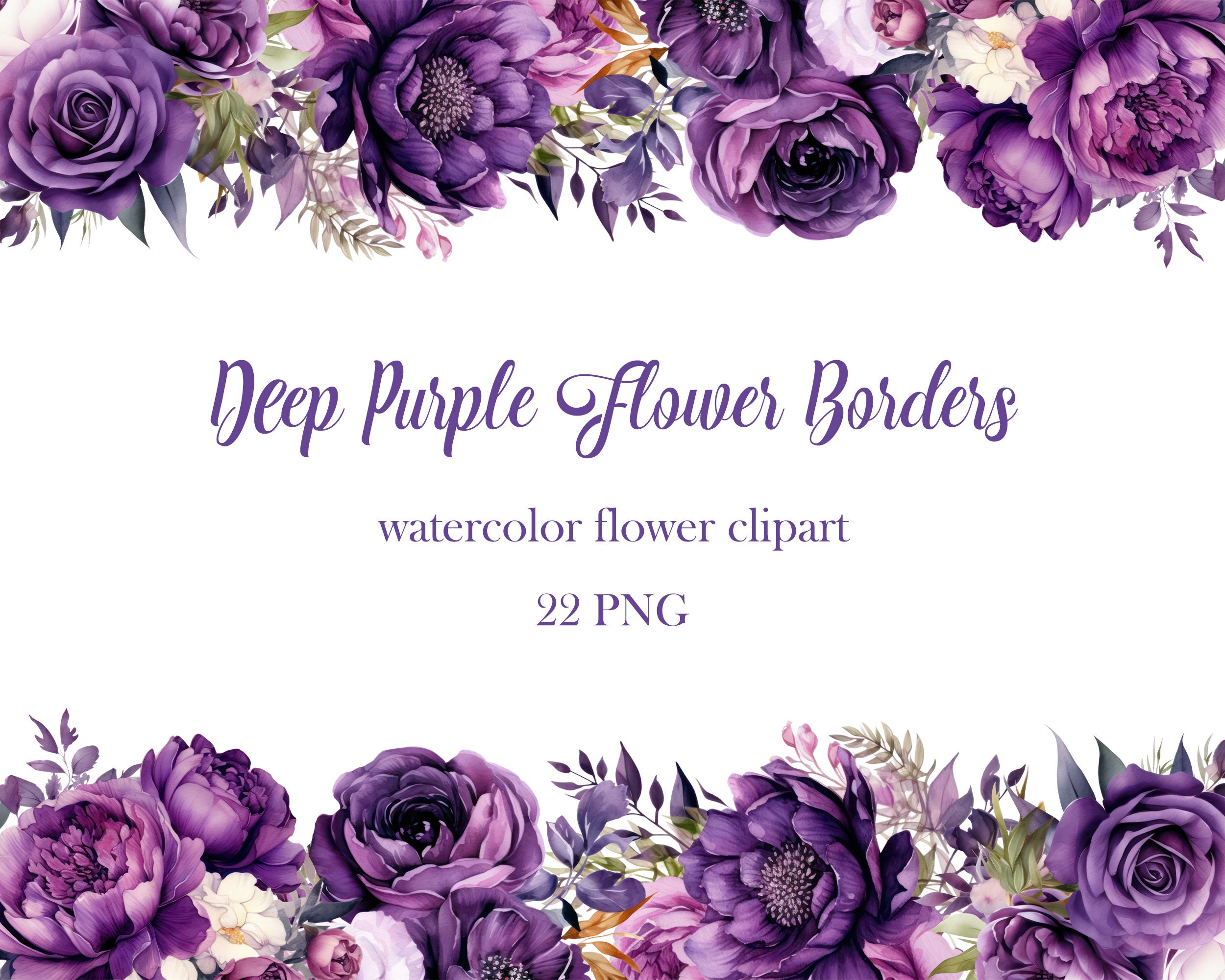 Purple Flowers Borders Purple Flower Frames Elegant Purple Floral