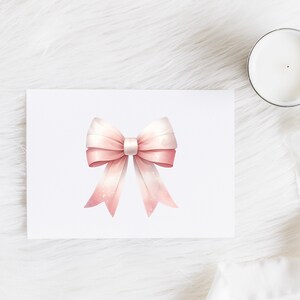 Bow Clipart Bundle, Watercolor Ribbon Clipart, Bow PNG, Pink Bows ...