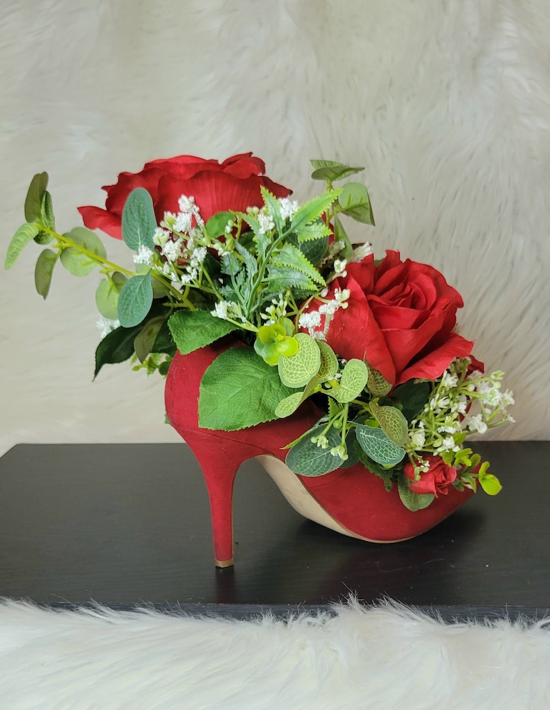 High Heel Flower Arrangement, Stiletto Centerpiece, High Heel Vase ...