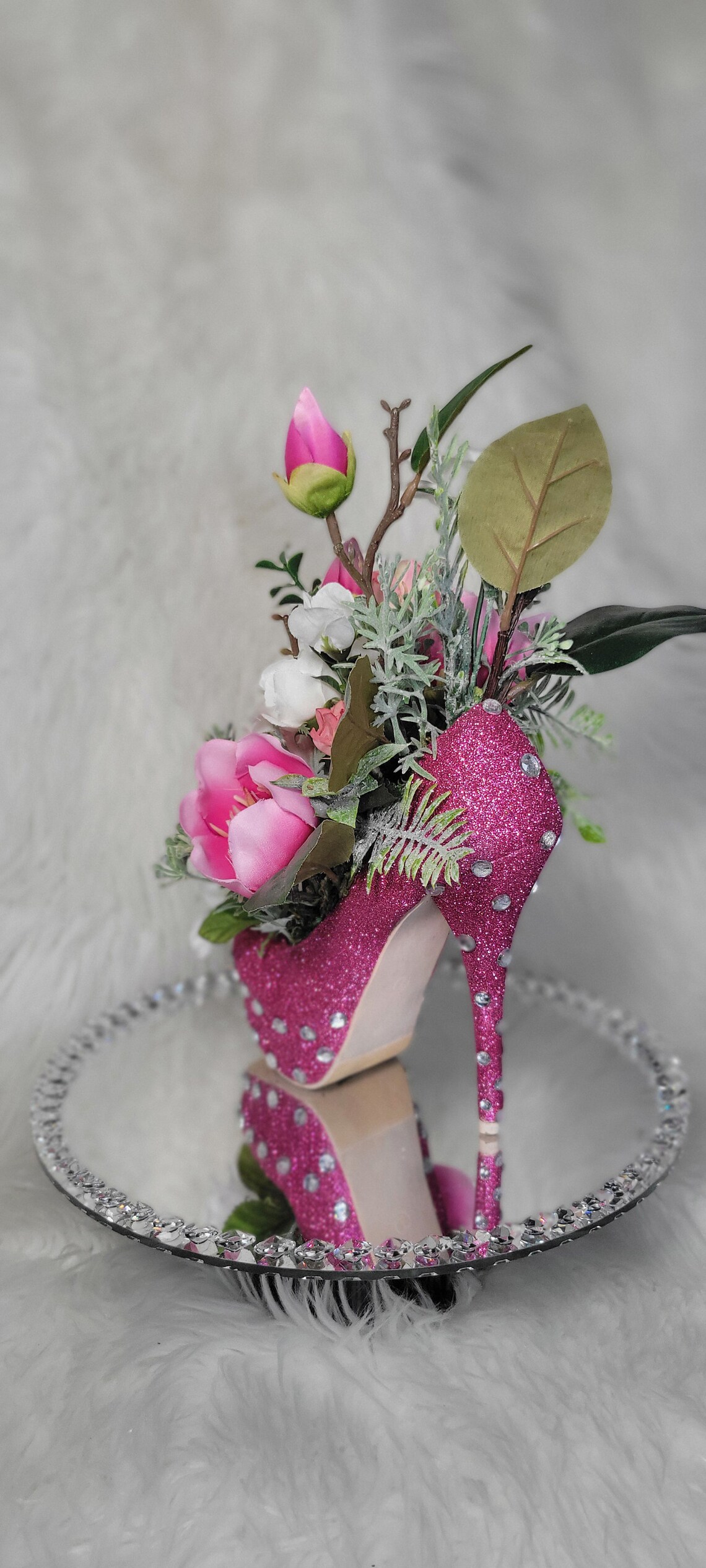 High Heel Flower Arrangement, Stiletto Centerpiece, High Heel Vase ...