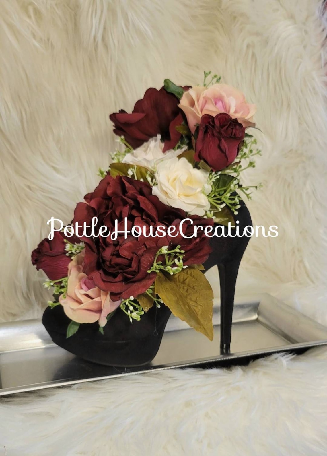 Stiletto Floral Arrangement, High Heel Vase, Centerpiece, High Heel ...
