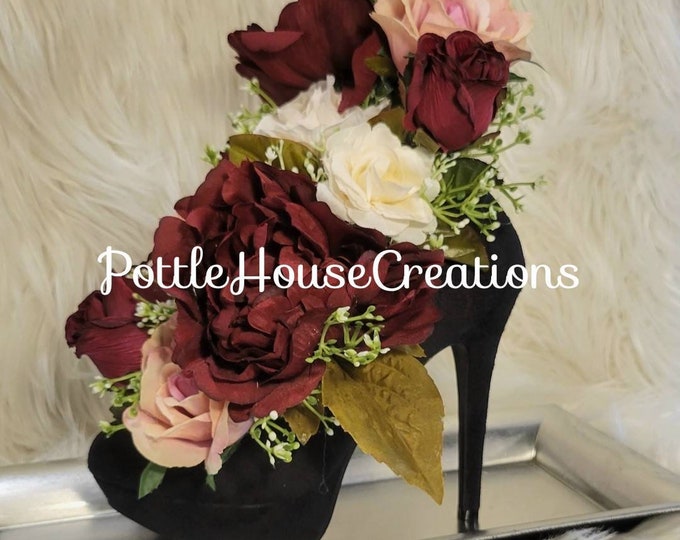 Stiletto Floral Arrangement, High Heel Vase, Centerpiece, High Heel ...