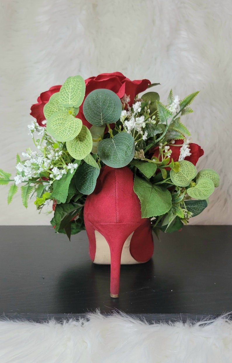 High Heel Flower Arrangement, Stiletto Centerpiece, High Heel Vase ...