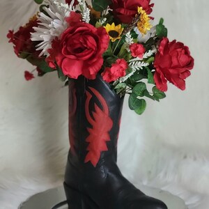 Cowboy Boot Flower Arrangement, Cowboy Centerpiece, Cowboy Party ...