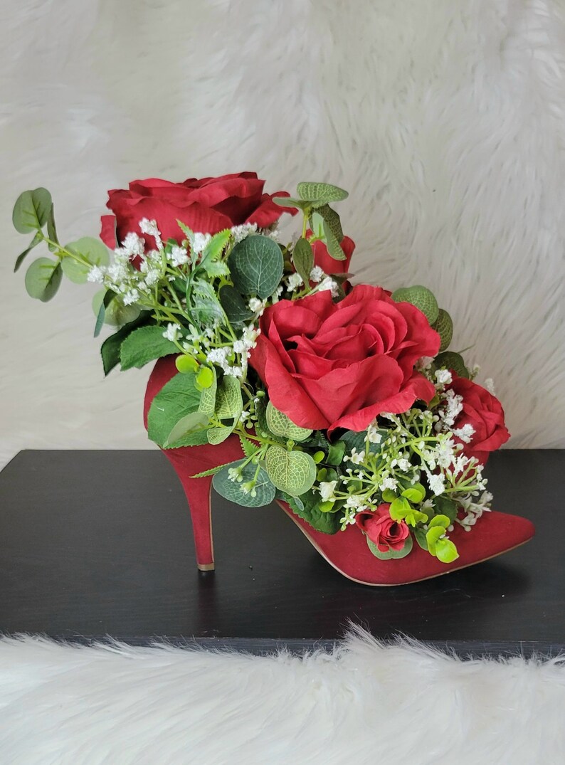 High Heel Flower Arrangement, Stiletto Centerpiece, High Heel Vase ...