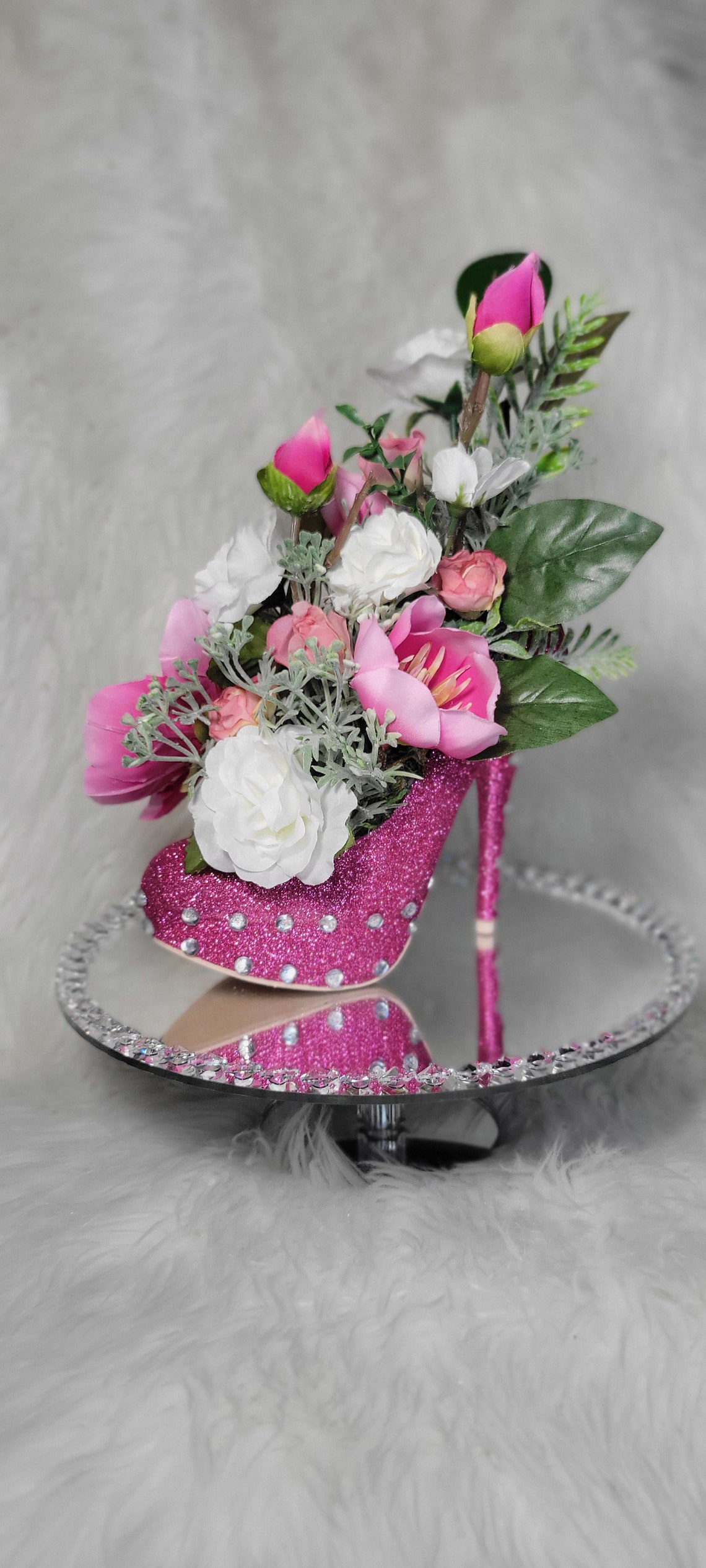 High Heel Flower Arrangement, Stiletto Centerpiece, High Heel Vase ...