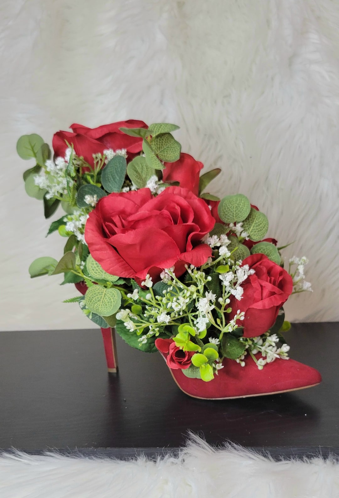 High Heel Flower Arrangement, Stiletto Centerpiece, High Heel Vase ...