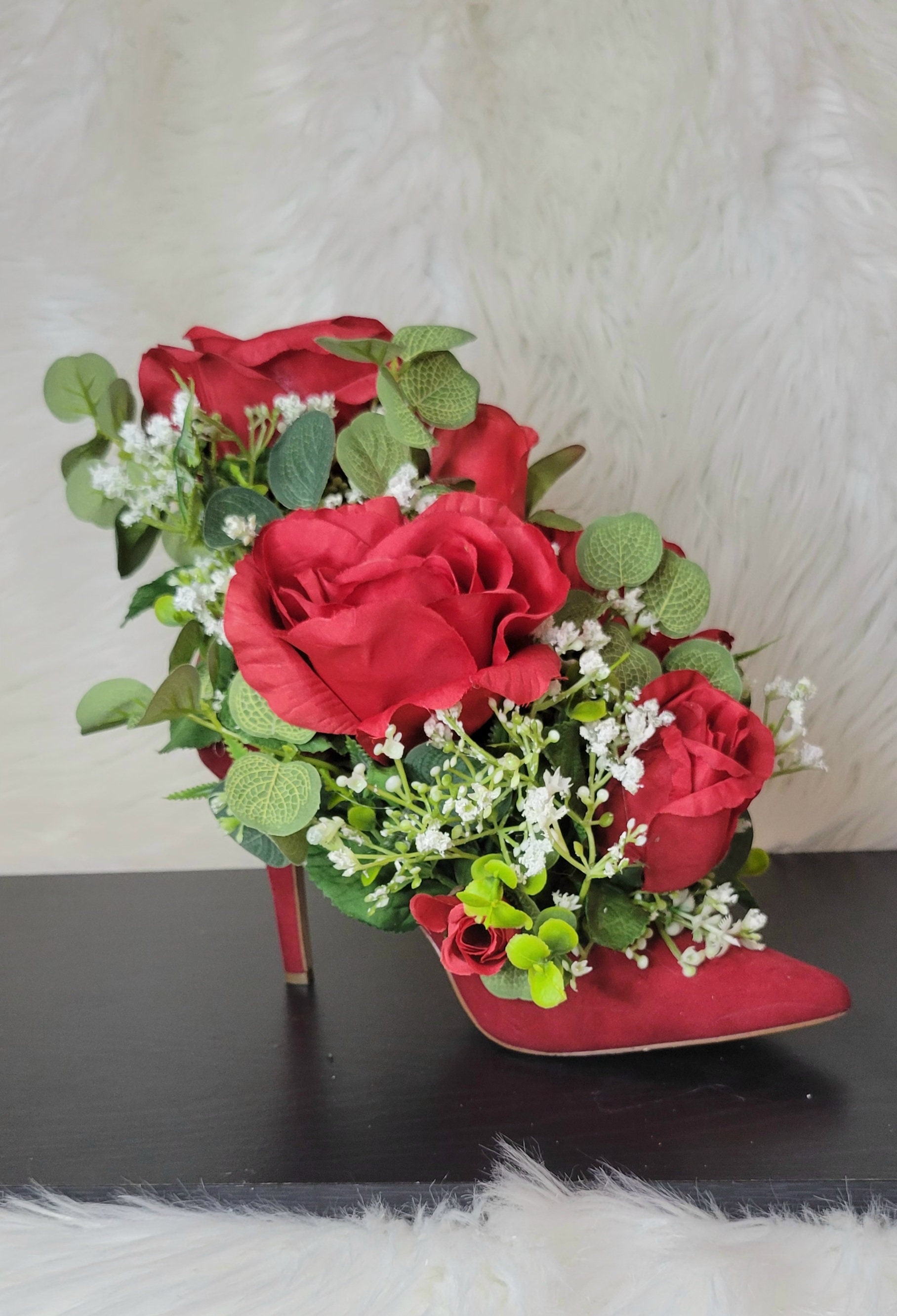 High Heel Flower Arrangement, Stiletto Centerpiece, High Heel Vase ...