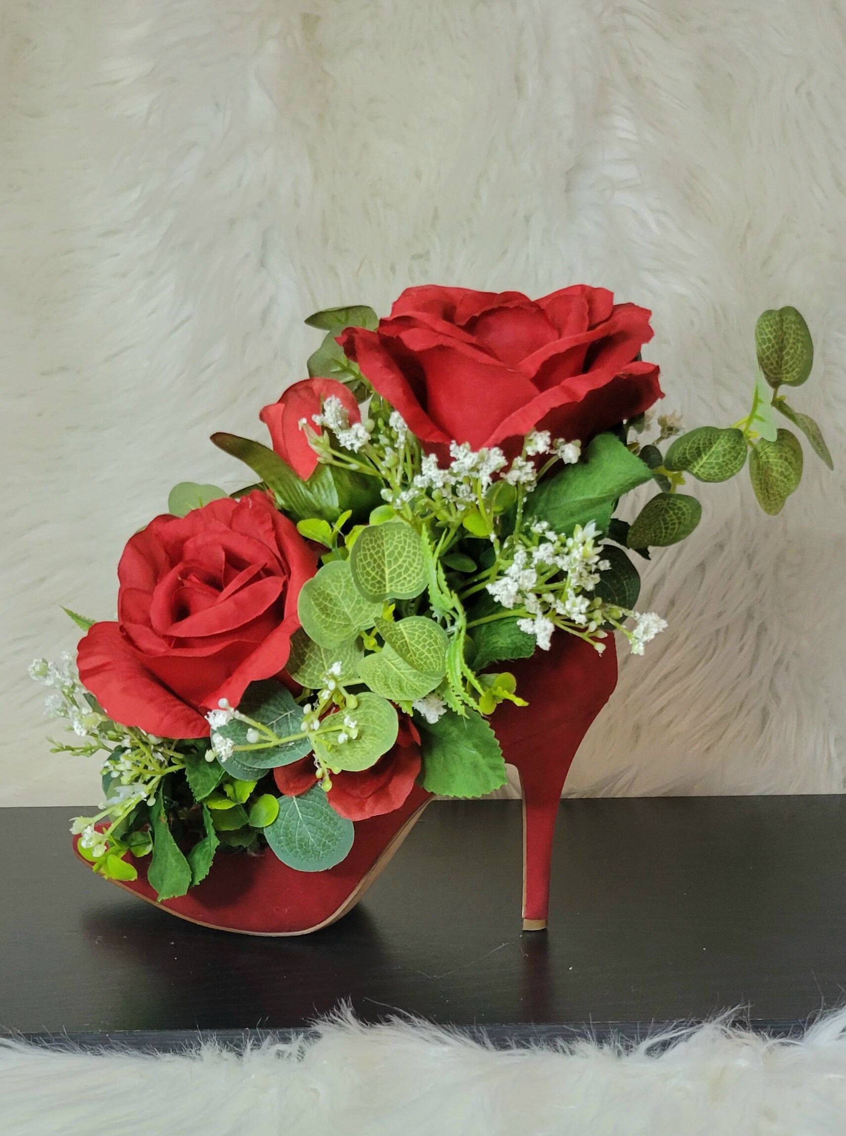 High Heel Flower Arrangement, Stiletto Centerpiece, High Heel Vase ...