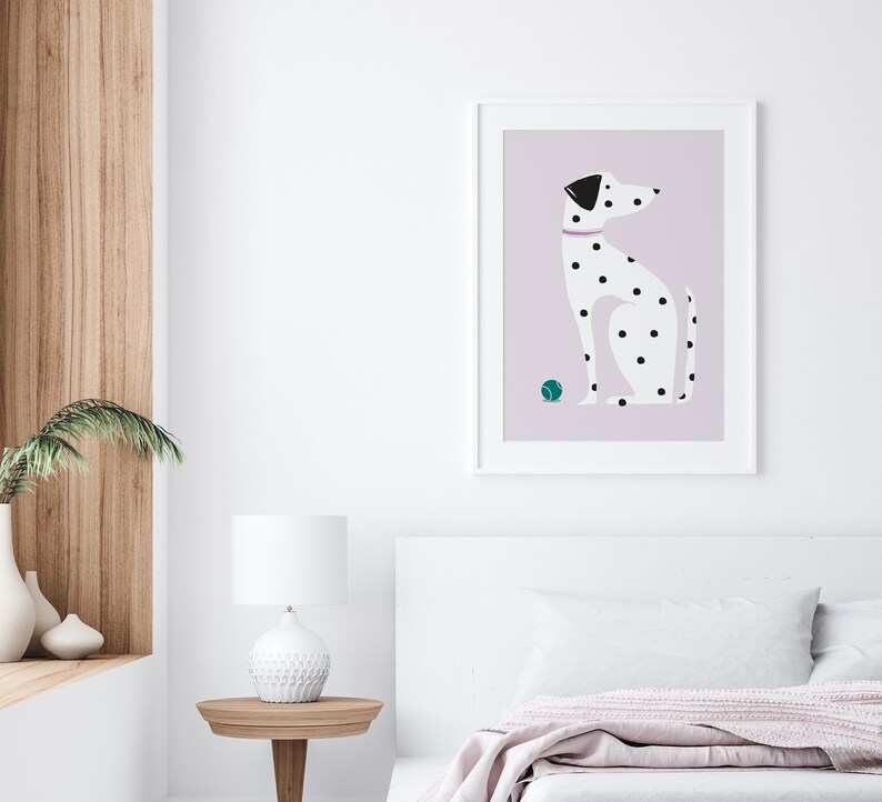 Dalmatian Print Puppy Print Nursery Print Dog Print - Etsy