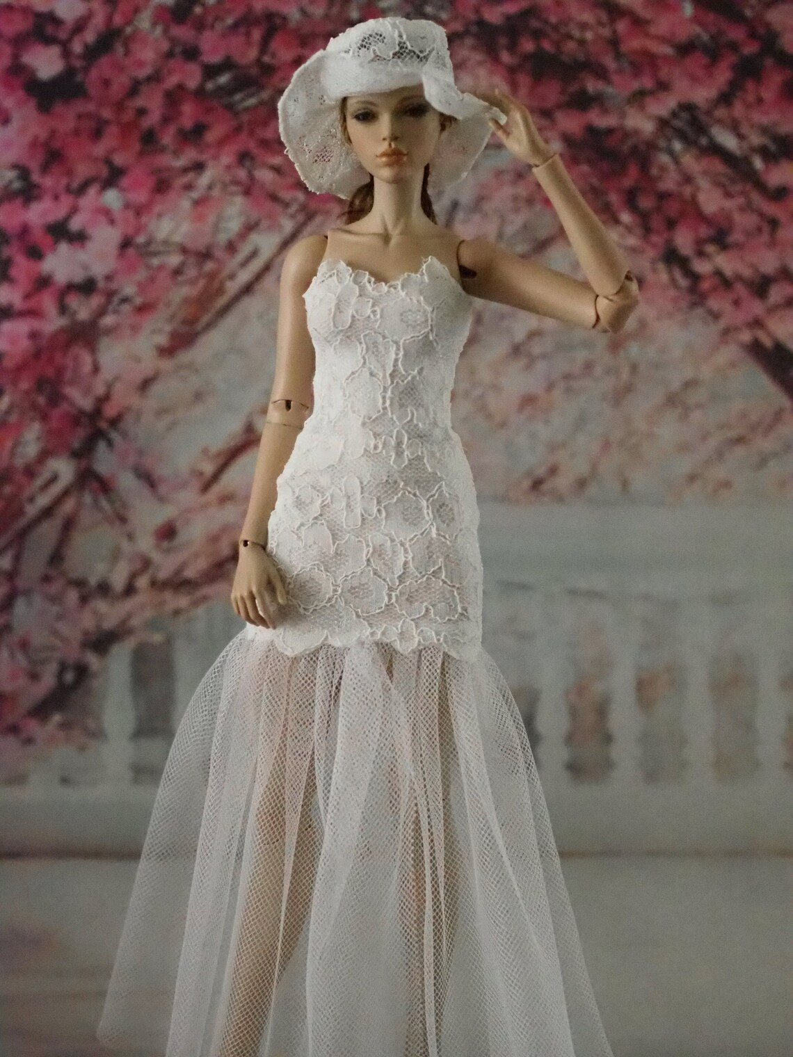 Bjd Fid Size White Wedding Dress. Iplehouse, Raccoondoll Bjd White Lace ...