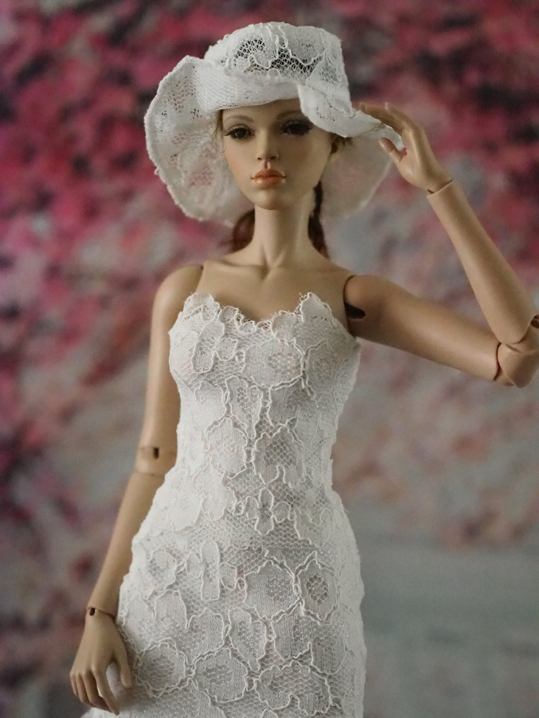 Bjd Fid Size White Wedding Dress. Iplehouse, Raccoondoll Bjd White Lace ...