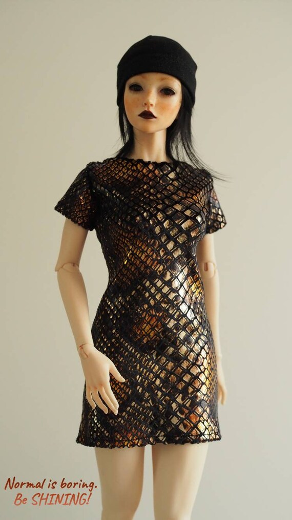 Shiny Snake Leather Imitation Mini BJD FID Size Dress. | Etsy