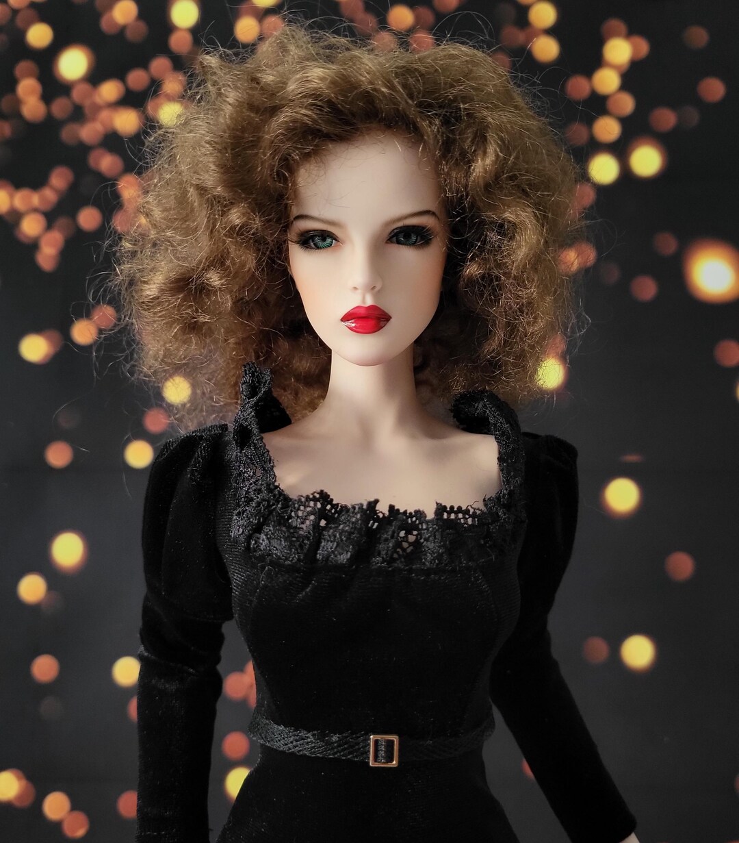 Iplehouse, Raccoondoll, Sartoriaj FID Size Black Velvet Retro Dress ...