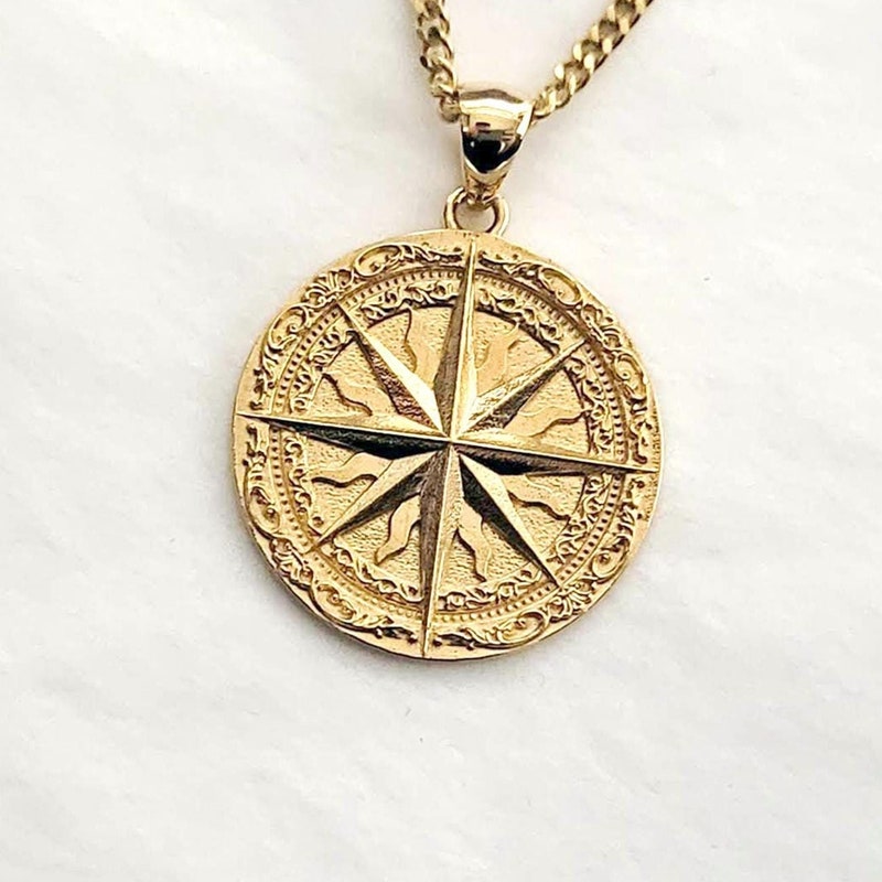 Compass Pendant - Etsy