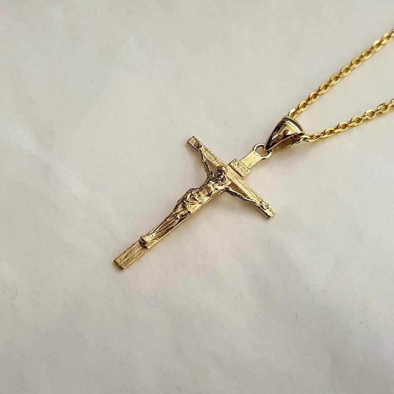 Crucifix Necklace - Etsy