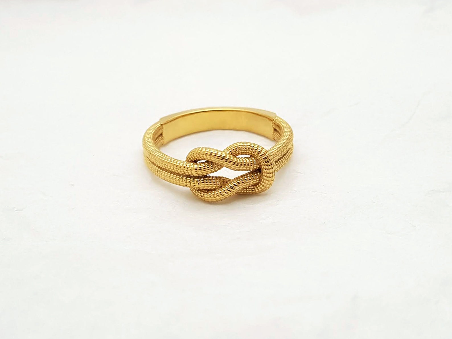 14k 18k Gold Rope Knot Ring Mens Womens Ring Gold Gold Ring - Etsy