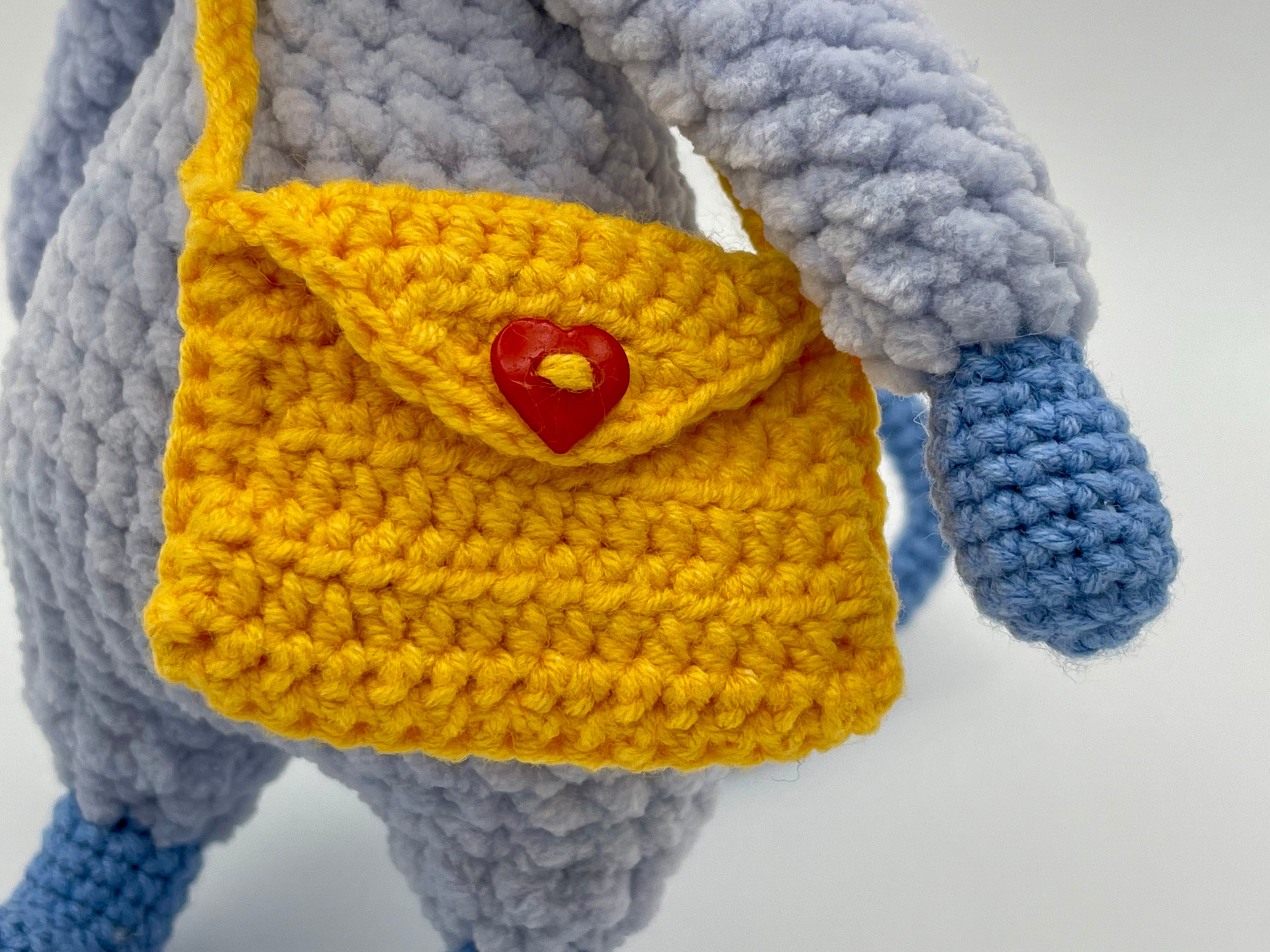 Postman Amigurumi Mouse Benjamin a Cute Softy With Cap and Courier Bag ...
