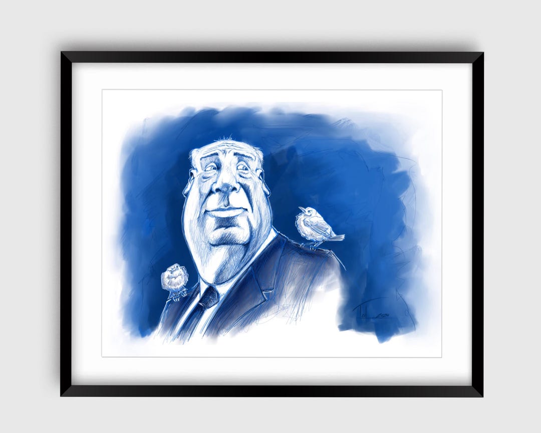 Alfred Hitchcock Art Print - Etsy