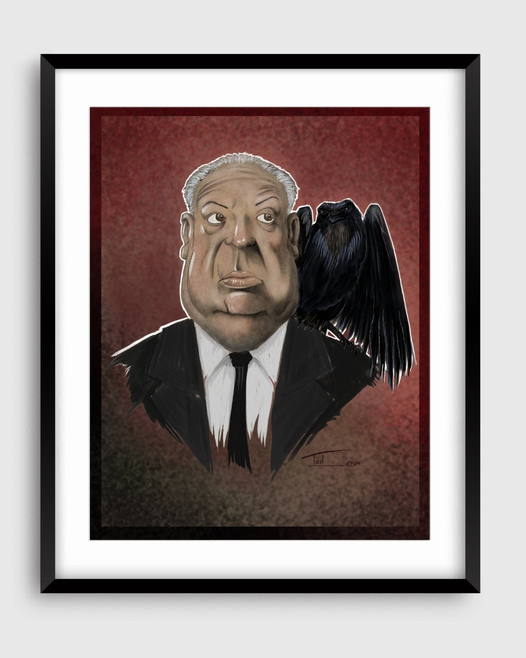 Alfred Hitchcock Art Print - Etsy