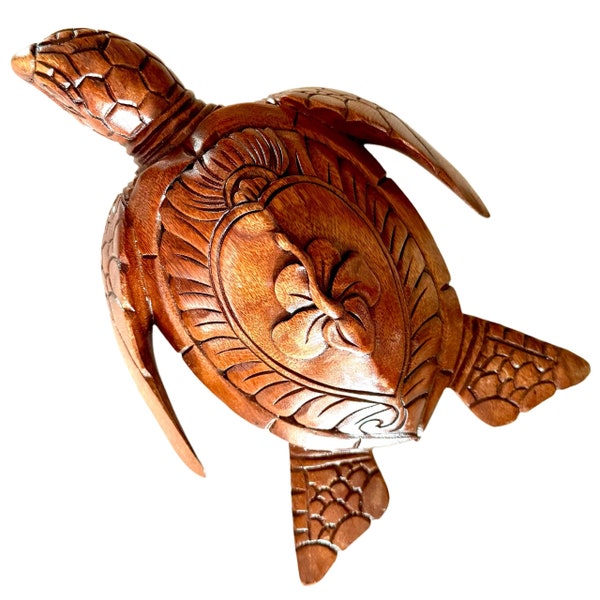 Hawaiian Carved Wood Turtles - Etsy