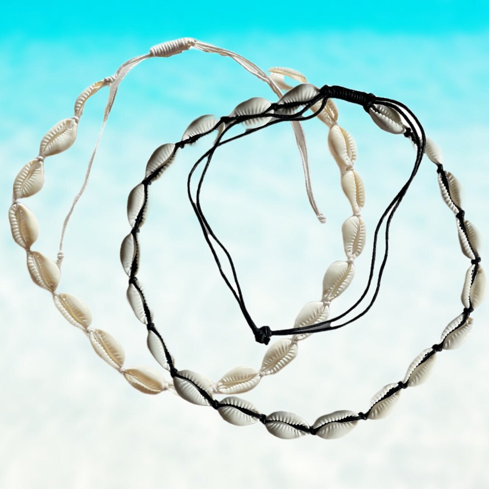 Da Hawaiian Store Cowrie Shell Choker Necklace or 3 Piece Set (choose ...