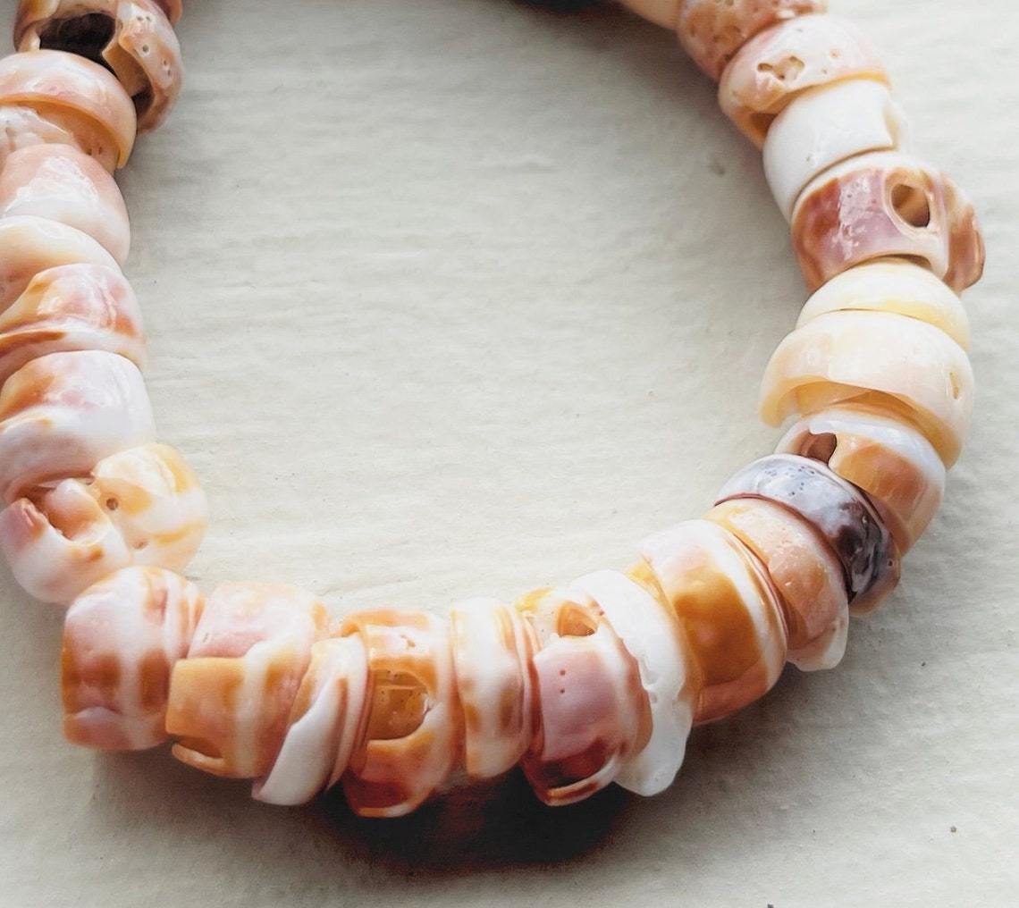 Da Hawaiian Store Natural Cone Puka Shell Stretch Bracelet (choose ...