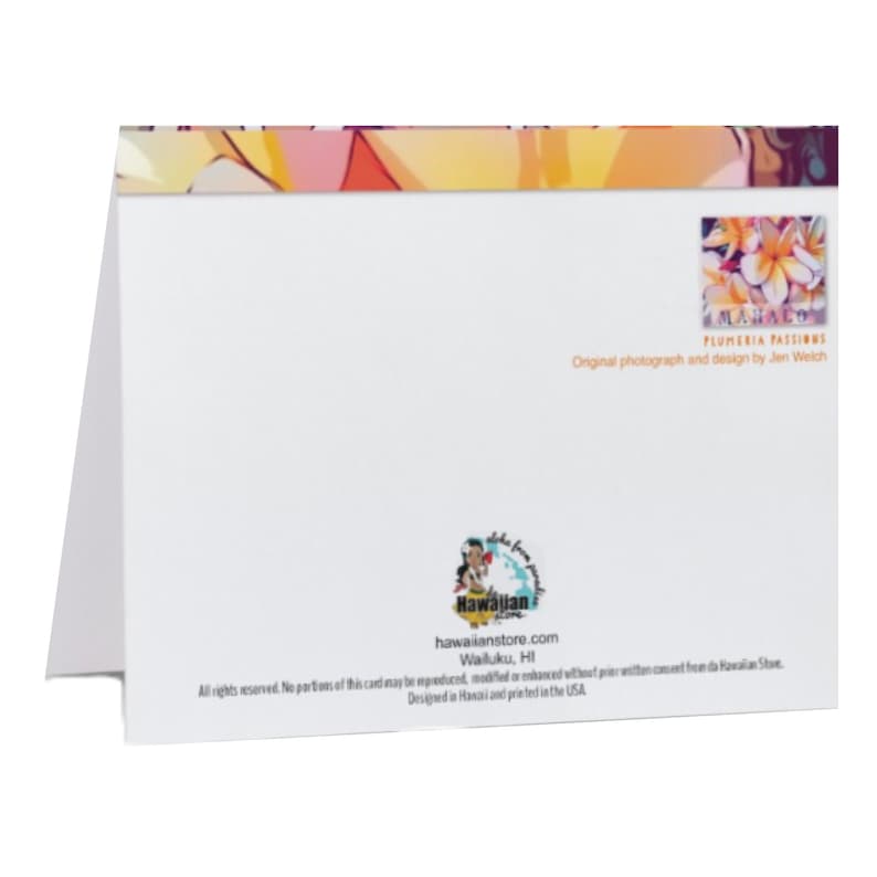 Hawaiian Mahalo Thank You Blank Greeting Cards (choose From 4 Designs ...
