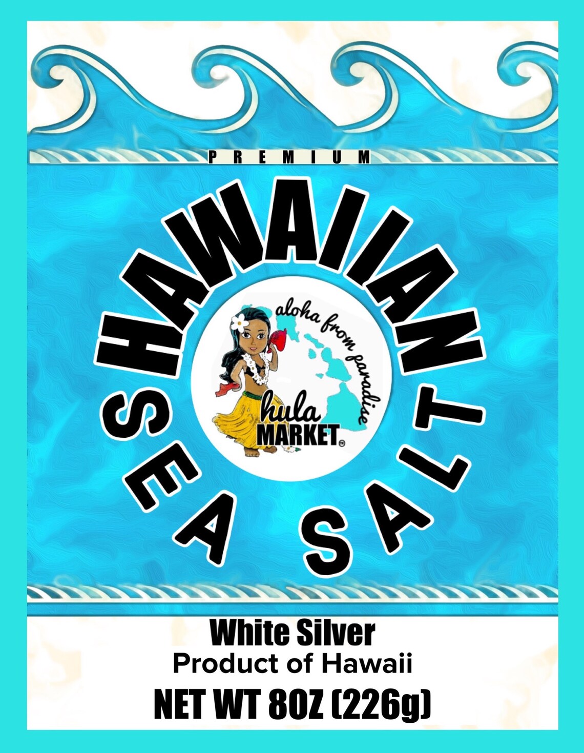 Hula Market 100% Pure Molokai Coarse Hawaiian Sea Salt (choose Flavor ...