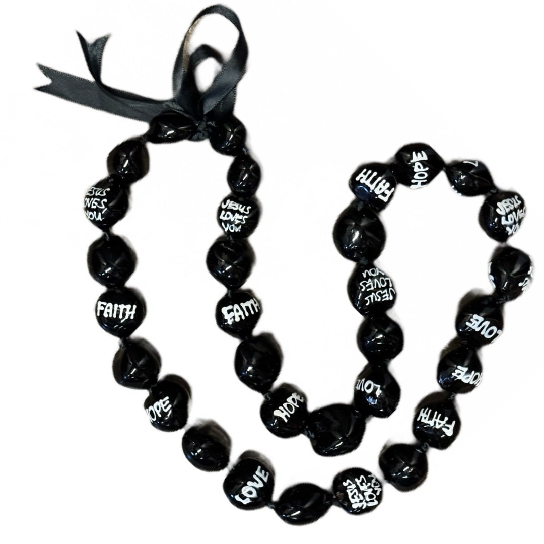 Hawaiian Store Faith Hope Jesus Religious Inspiration Kukui Nut Lei ...