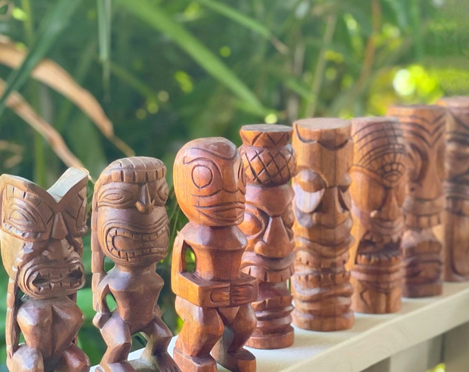 7 KANE TIKI, God of Creation, Hawaiian Tiki God Woodcarving, Tiki Face ...