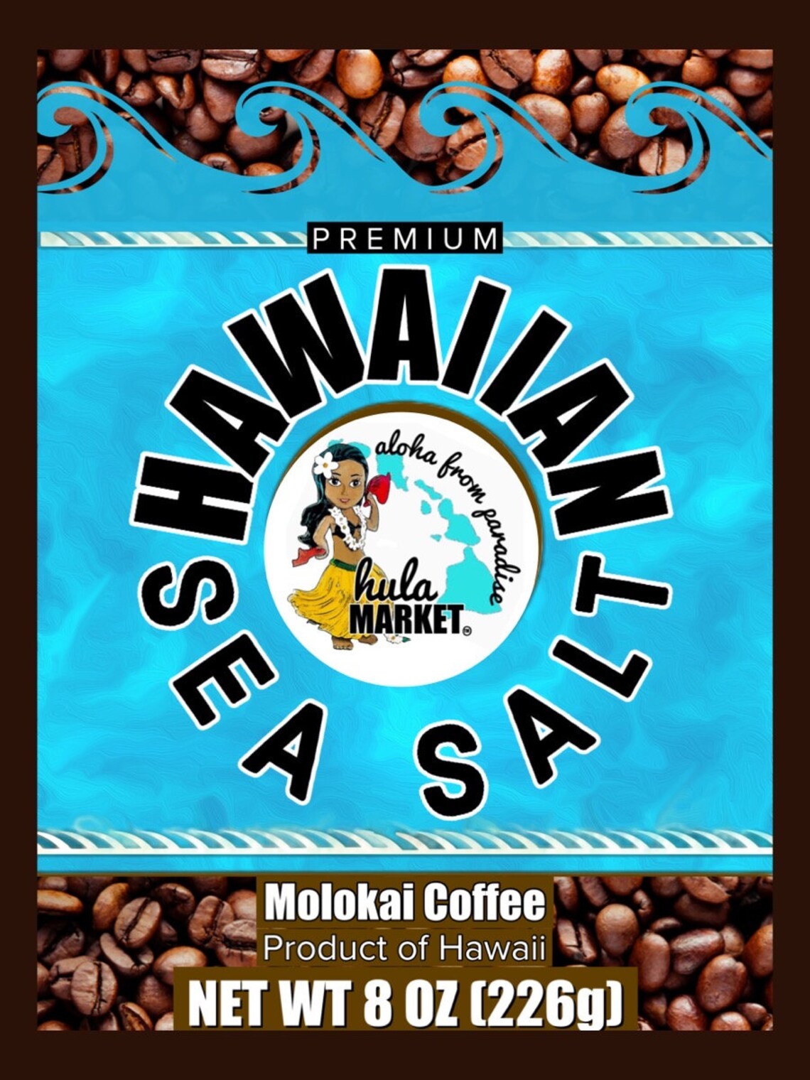 Hula Market 100% Pure Molokai Coarse Hawaiian Sea Salt (choose Flavor ...
