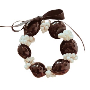 Da Hawaiian Store Kukui & Mongo Shell Stretch Bracelet (choose Color ...