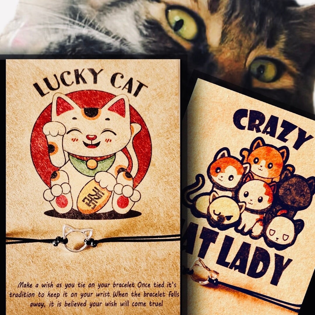 Da Hawaiian Store Popoki Lucky Cat Popoki Wish Bracelet - Etsy