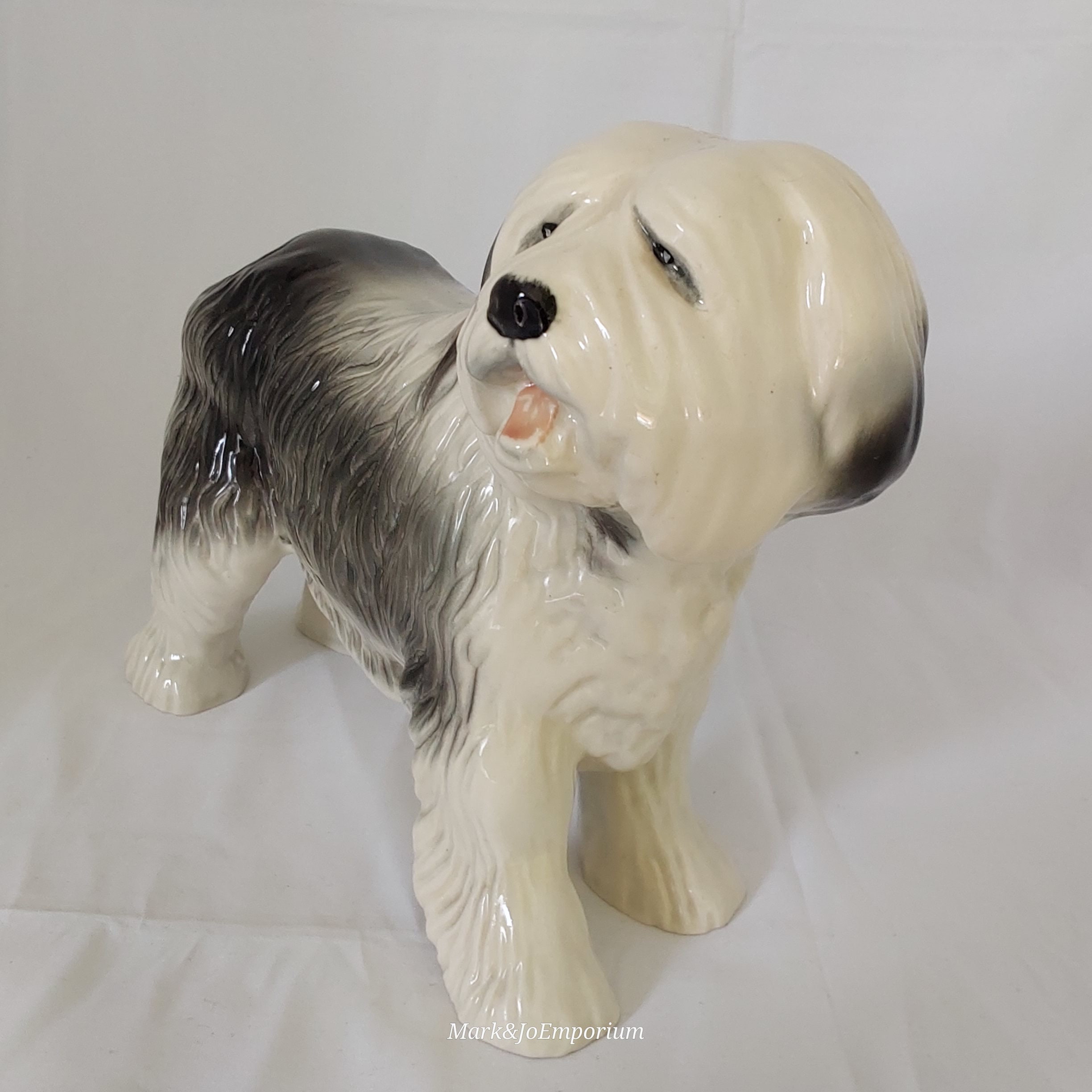 Vintage Coopercraft Old English Sheepdog Porcelain Dog - Etsy