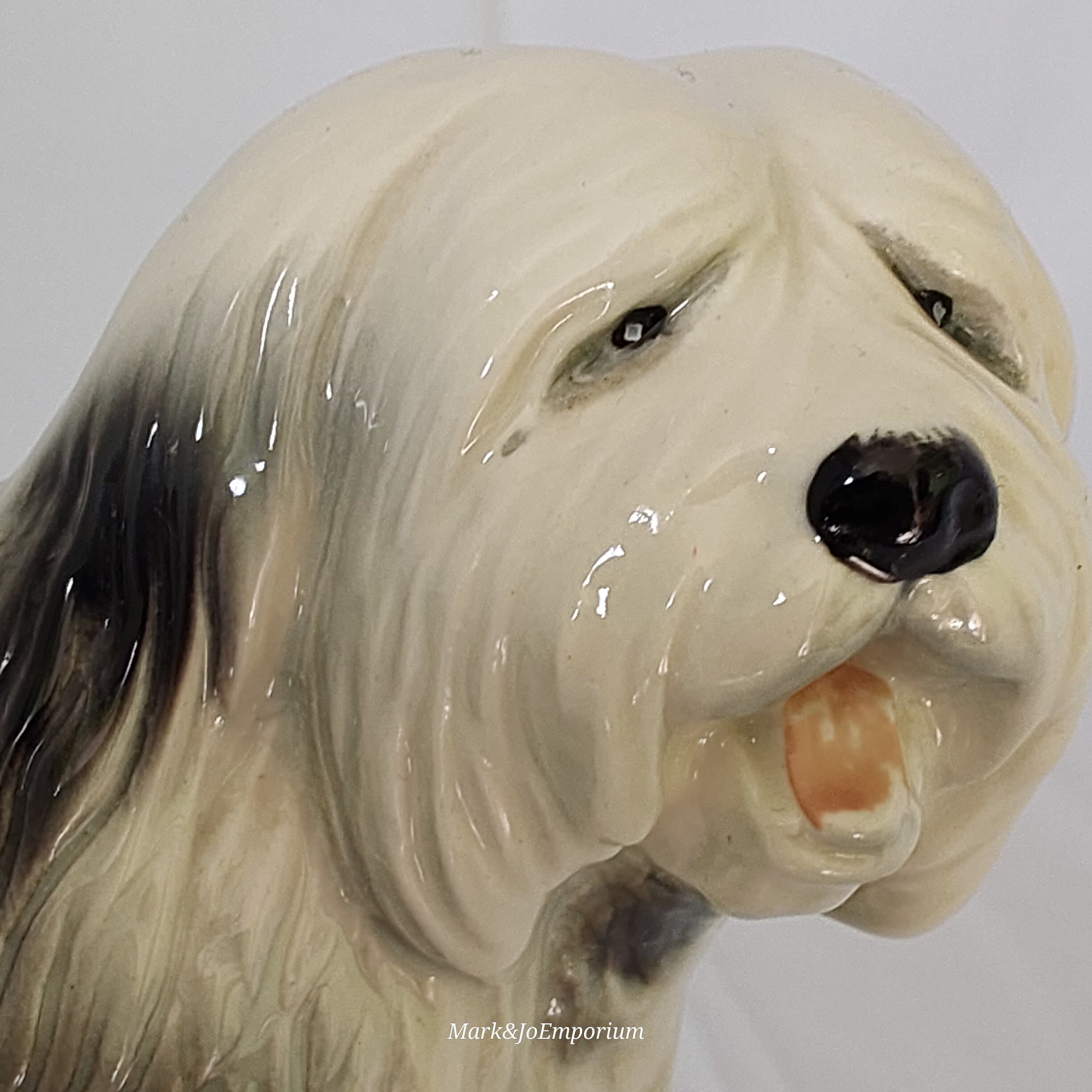 Vintage Coopercraft Old English Sheepdog Porcelain Dog - Etsy