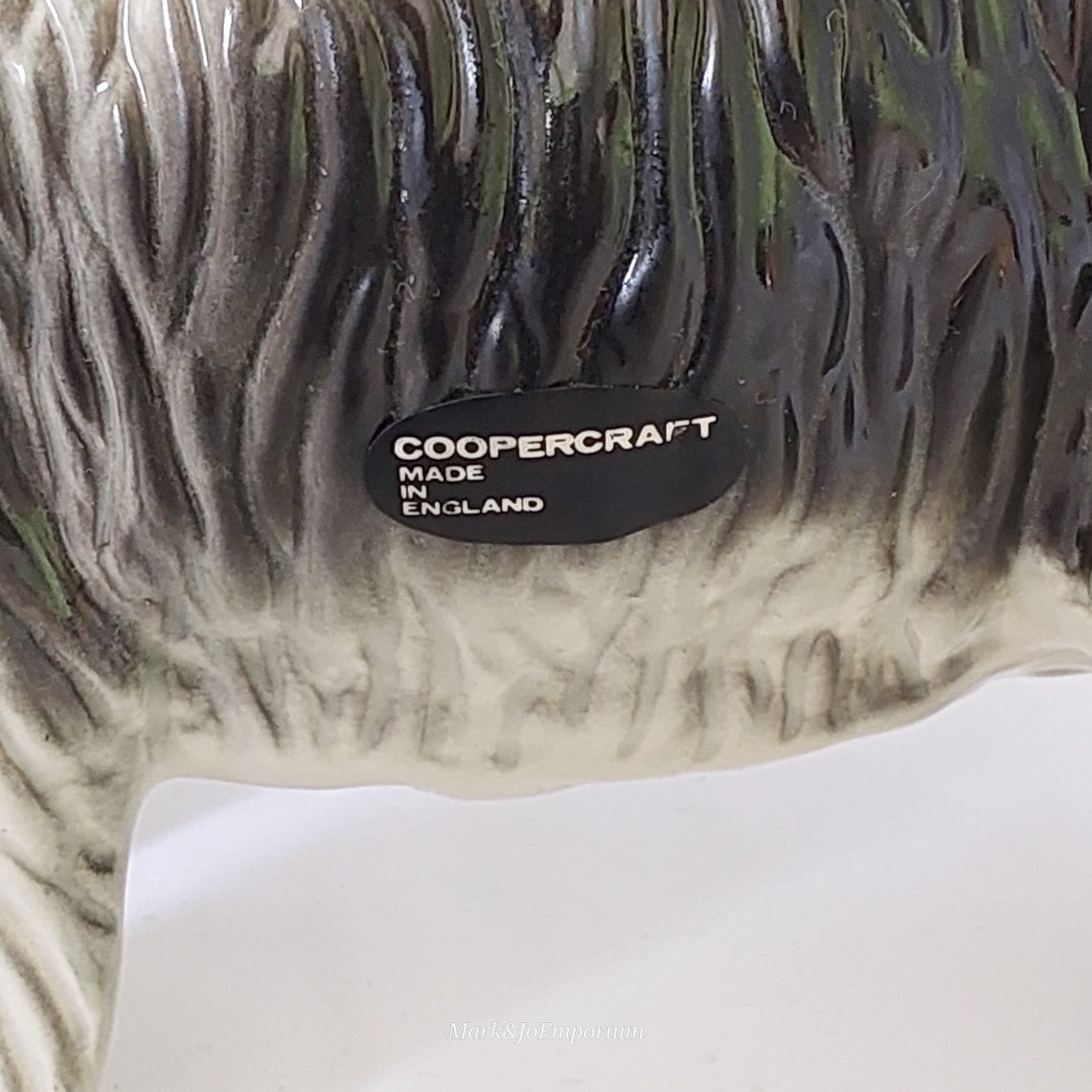 Vintage Coopercraft Old English Sheepdog Porcelain Dog - Etsy