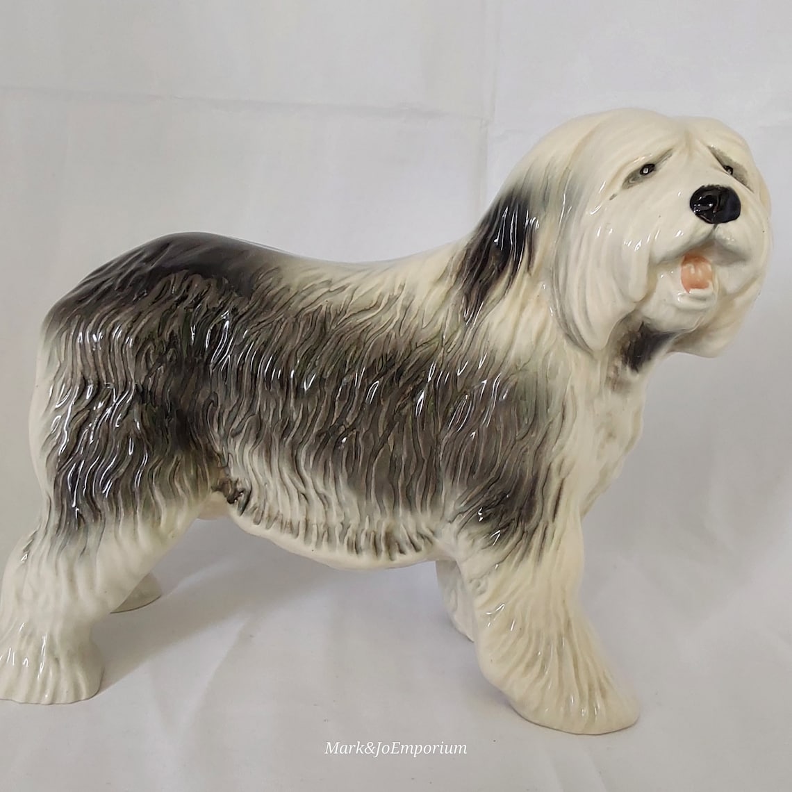 Vintage Coopercraft Old English Sheepdog Porcelain Dog - Etsy