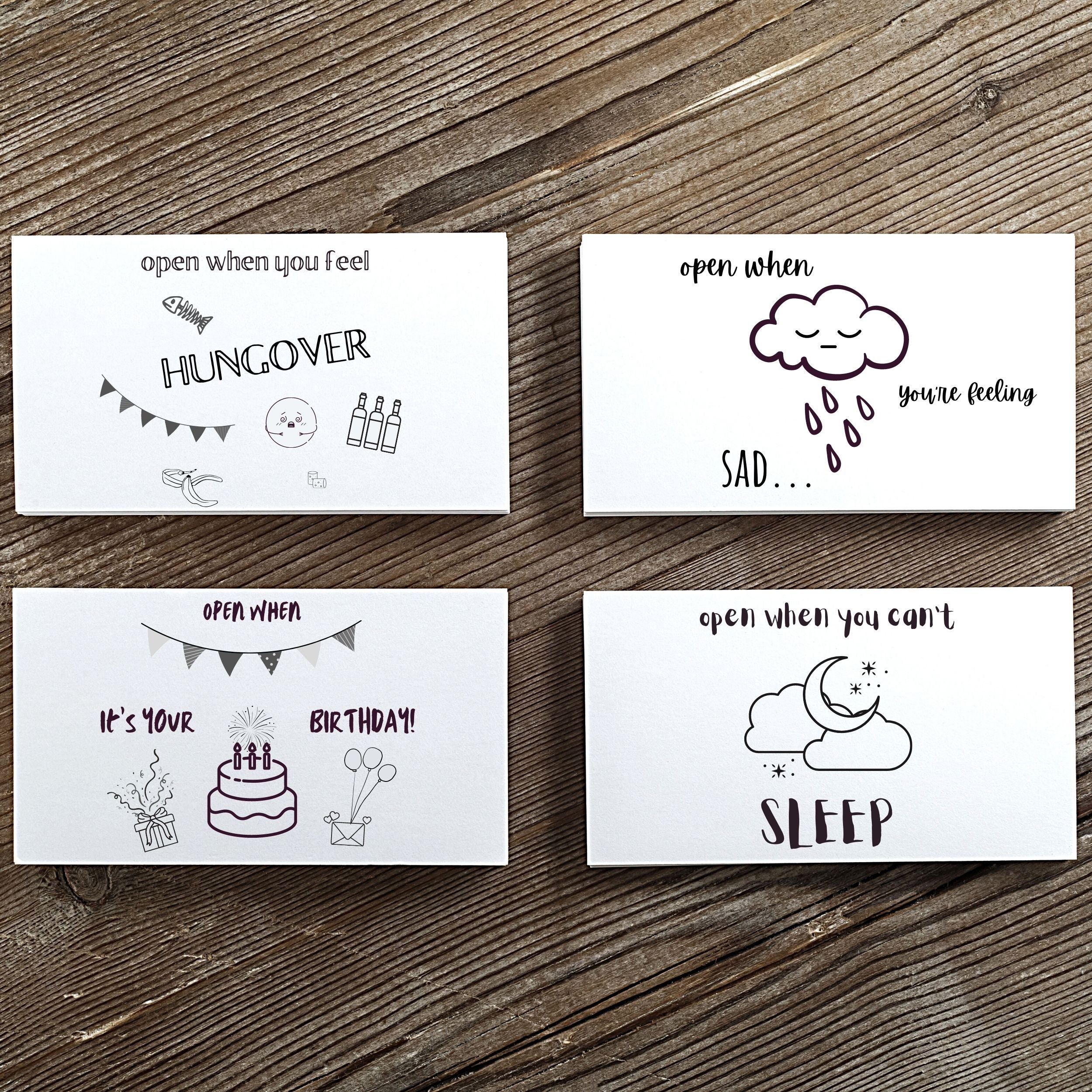 Open When Letters PDF PRINTABLE FILE Envelopes Boyfriend | Etsy