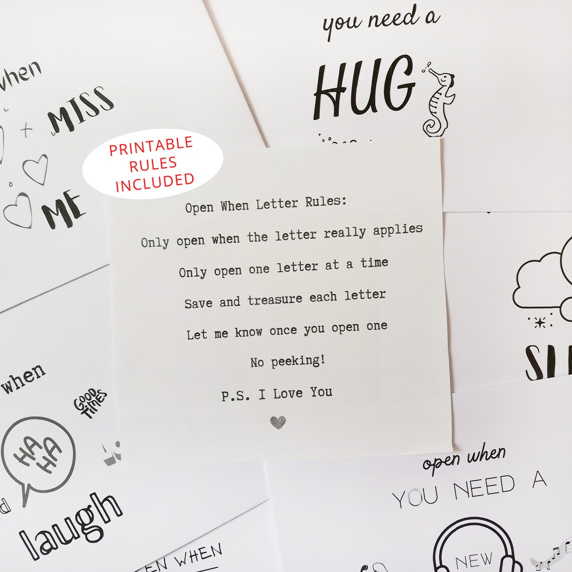 Open When Letters PDF PRINTABLE FILE Envelopes Boyfriend | Etsy Canada