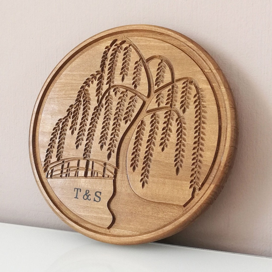 Willow Anniversary Gift 9th Tree Wood for Him Her Husband Wife Men 9 ...