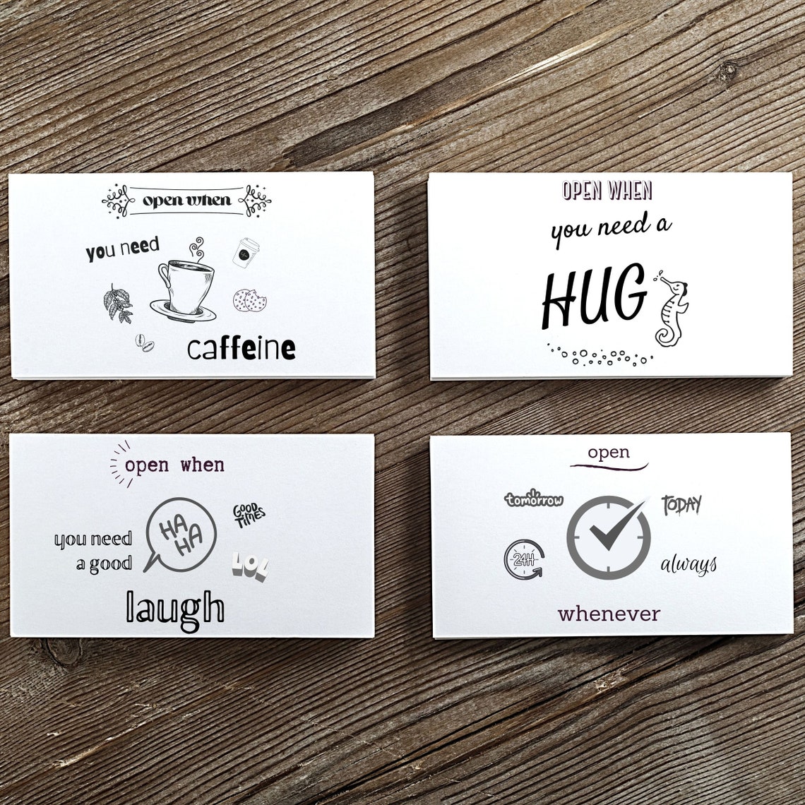 Open When Letters PDF PRINTABLE FILE Envelopes Boyfriend | Etsy