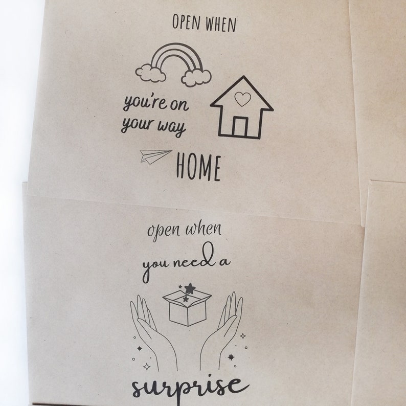 Open When Letters PDF PRINTABLE FILE Envelopes Boyfriend | Etsy Canada